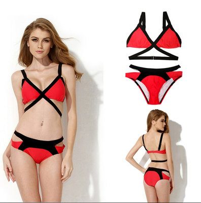 Hot sale Pink Color Two-piece Sexy  Bikini low-waistline Bikini supplier