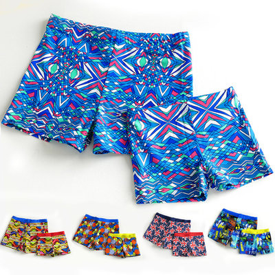 4 to12 years Childern Swimming trunks print beachwear supplier