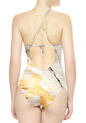 Fashion women one piece swimwear nylon fabric for girl new design supplier