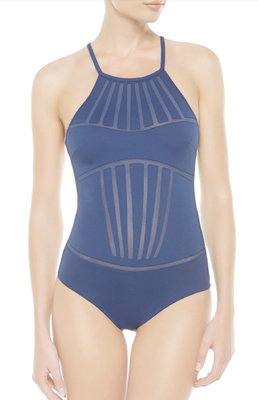 Red colol Backless style beachwear one piece swimwear for women supplier