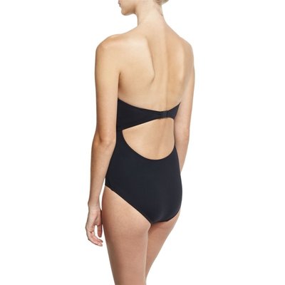 Fashion black color Backless swimwear for ladies sexy swimsuit supplier