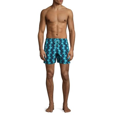 Water wave pattern swimwear for men supplier