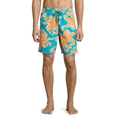 Hot sale Octopus printing men\'s swimwear beach shorts supplier