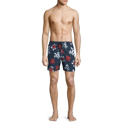The turtle printing men\'s swimwear beach shorts supplier