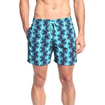 Bule printed for men swim pants supplier
