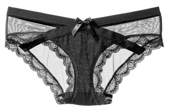 Black color sexy Lace underwear for women supplier