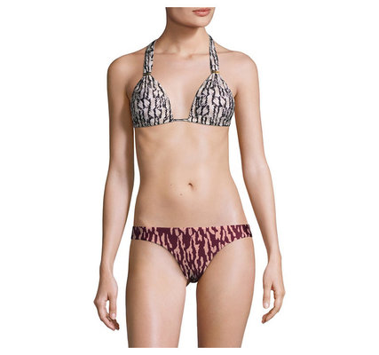 Leopard print two piece bikini for ladies supplier