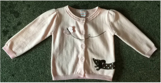 Grils Cardigan Knitwear 12gg 100%cotton supplier
