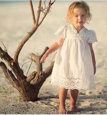 Summer 1 to 6 y white dresses for  Baby  girls supplier