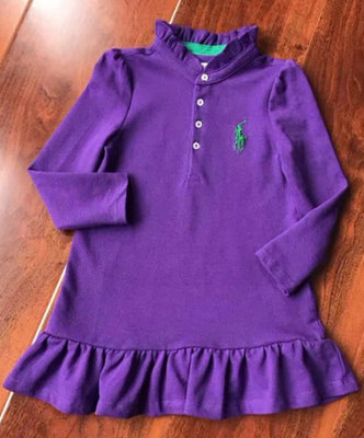 1 to 6year stand collar long  dress  Fashion polo skirt supplier