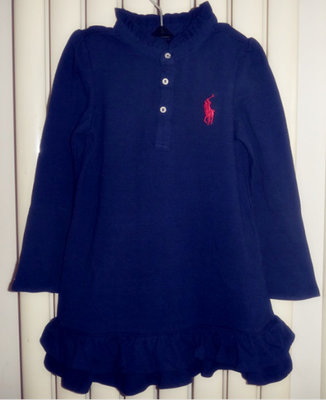 1 to 6year stand collar long  dress  Fashion polo skirt supplier