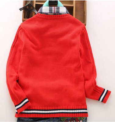 Childern keep wram Shirt collar sweater supplier