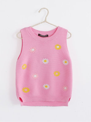 Childern fshion sweater vest knitting wear supplier