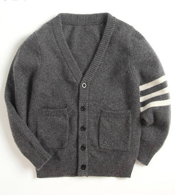 Childern keep wram  gery colour  long sleeve  sweate rcardigan  knittingwaer supplier