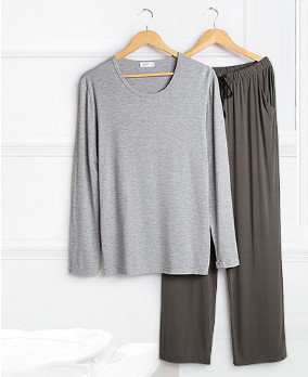 Men's summer modal cotton pajamas, shads round neck  leisurewear supplier