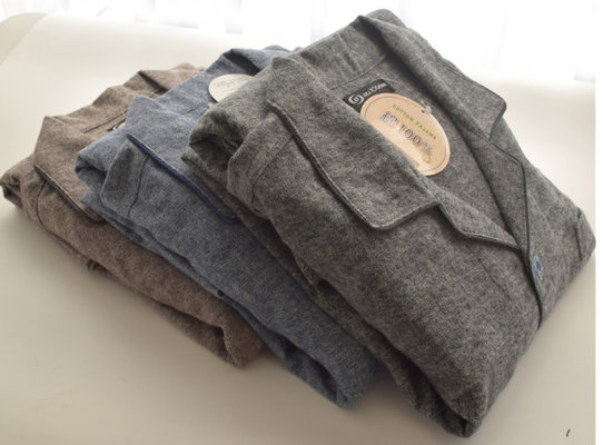 Men's autumn and winter cotton fleece cloth pajamas Pure color soft and loose leisurewear suit supplier