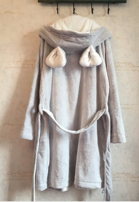 Hooded robe pajamas Female flannel leisure wear Bathrobe cartoon supplier