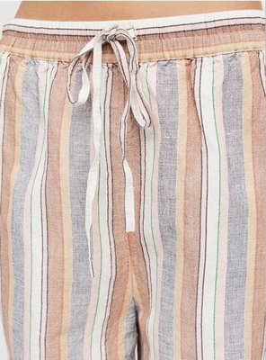 New design cotton Stripe loose gown  Flared trousers pajamas for women supplier