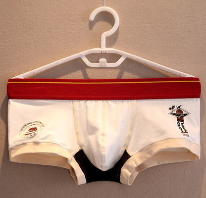 Men's Fashion  White  Boxer  Cotton Underwear supplier