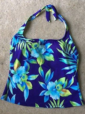 Fashion  Blue Flower Headband Swimwear supplier