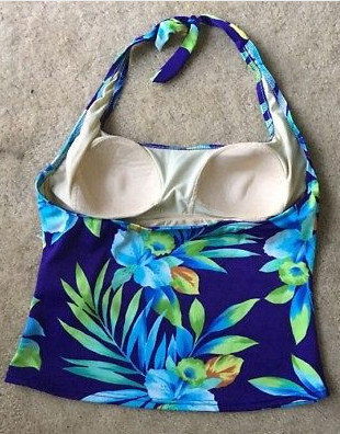 Fashion  Blue Flower Headband Swimwear supplier