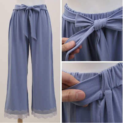 Moedell materials mid-sleeved round collar air conditioning pajamas for women supplier