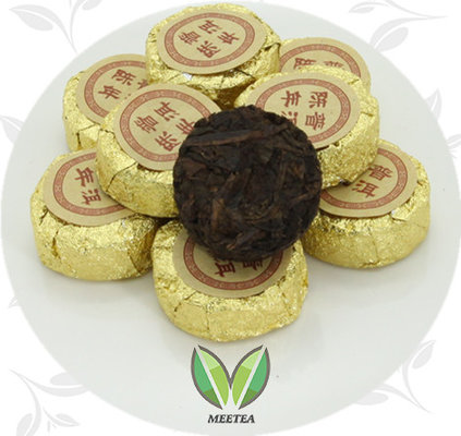 Flower Flavor Compressed Fermented Ripe Pu'er Tea Puerh Cake Tea