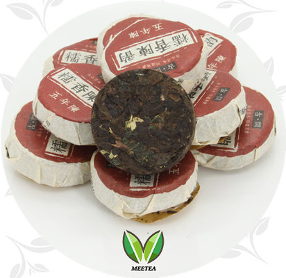 Flower Flavor Compressed Fermented Ripe Pu'er Tea Puerh Cake Tea