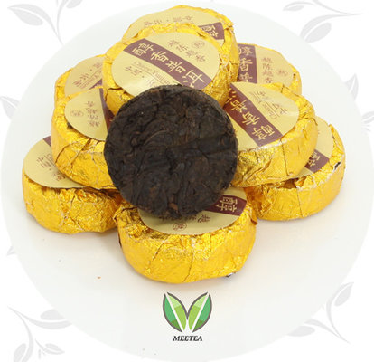 Flower Flavor Compressed Fermented Ripe Pu'er Tea Puerh Cake Tea