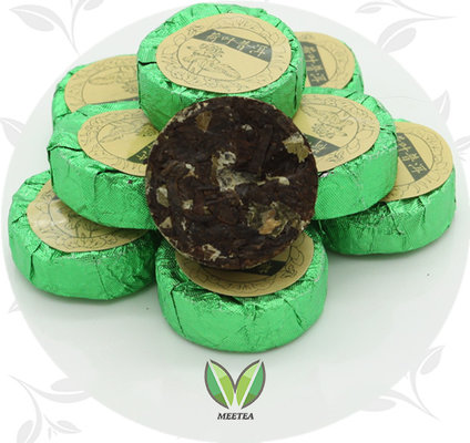 Flower Flavor Compressed Fermented Ripe Pu'er Tea Puerh Cake Tea