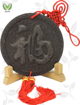 Chinese knot shape ripe Puer brick tea weight loss
