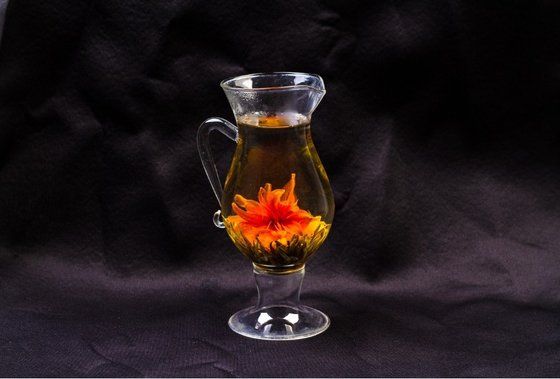Custom gift box package dried Jasmine flowering tea organic blooming slimming tea