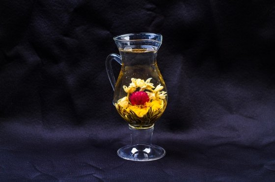 2020 China factory edible flowers blooming tea private label slimming tea