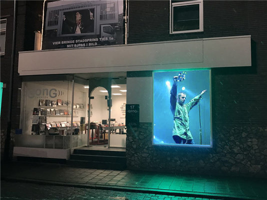 P10 Transparent Glass Wall LED Screen 5000 nits Brightness Special PCB Design