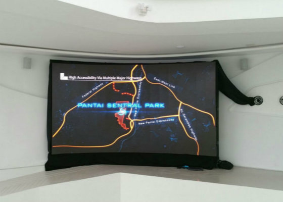 Indoor Curved LED Screen 4mm Pixel Pitch With Amazing Video Playing Visual Effect