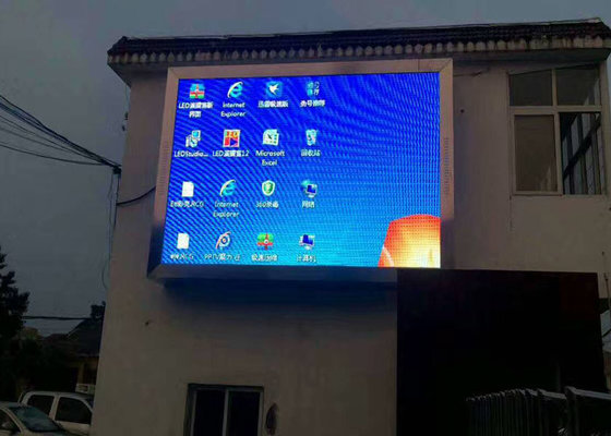 Long View Distance P16 Outdoor LED Display / Waterproof LED Screen For Advertising