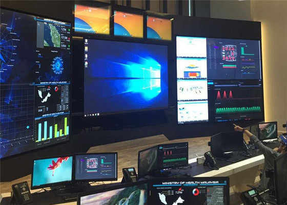 High Refresh P3 Indoor LED Display , LED Advertising Display Board For Monitoring Room