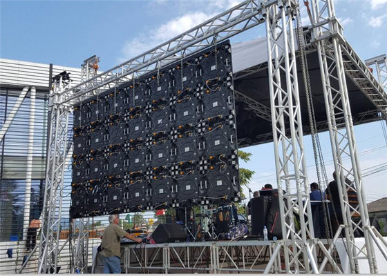 Waterproof P6 Stage LED Screen Low Power Consumption With Wide Viewing Angle