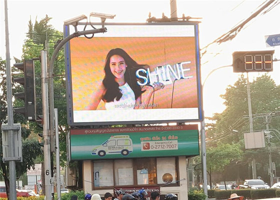 High Brightness Outdoor LED Billboard P6 Full Color With High Waterproof Cabinet