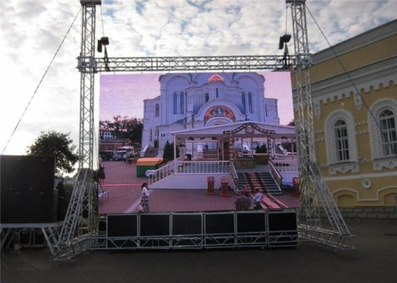 Full Color P4.81 Outdoor Rental LED Display With Ultra Light / Thin Cabinet