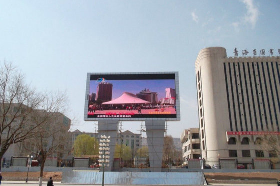 Multi Functional P10mm LED Display , Full Color Outdoor LED Video Billboards