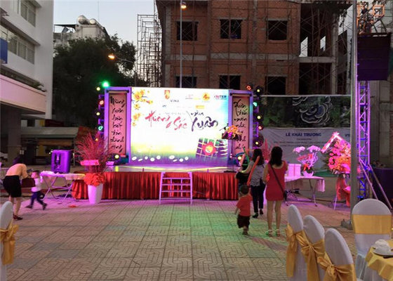 Energy Saving Outdoor Rental LED Display With Die Casting Aluminum Cabinet