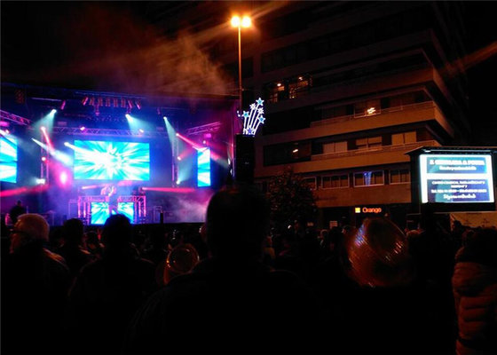 Aluminum  P4.81mm Outdoor Rental LED Display Screen With 500*500mm Die Casting Cabinet