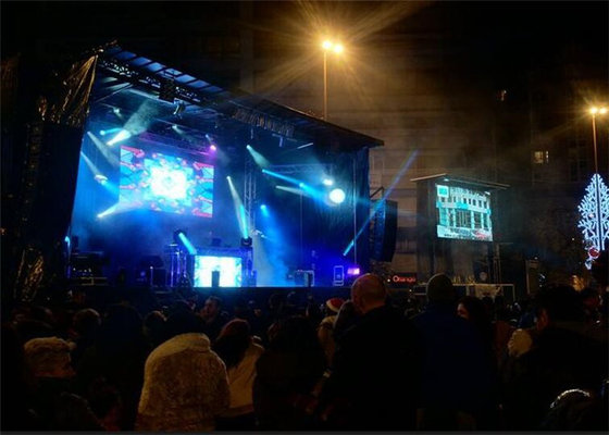 Aluminum  P4.81mm Outdoor Rental LED Display Screen With 500*500mm Die Casting Cabinet