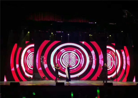 Super Bright Indoor Rental LED Screen , LED Large Screen Display For Top Stage Backdrop