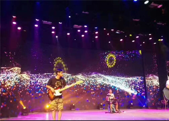 Super Bright Indoor Rental LED Screen , LED Large Screen Display For Top Stage Backdrop