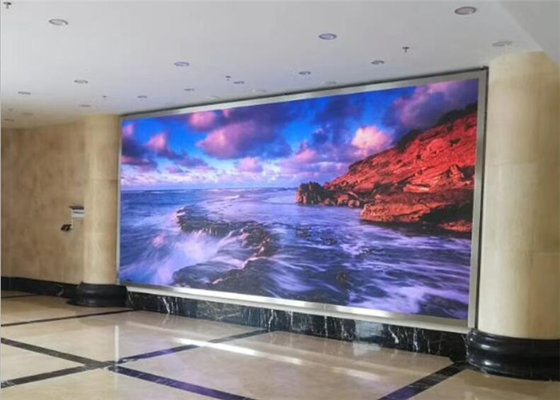 Stage Background P4 LED Video Wall , 1920hz Indoor Wall Mounted LED Display