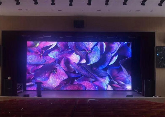 Indoor Wall Mounted LED Video Wall Screen Energy Saving With Front Service Cabinet
