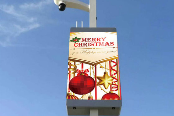 Easy Installation Creative LED Screen P3 P4 P5 P6 P8 P10 Street Lighting Pole LED Display
