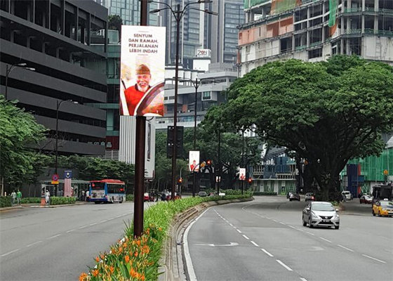 Smart City Street LED Display , P6 Outdoor LED Screen With Refresh 1920hz